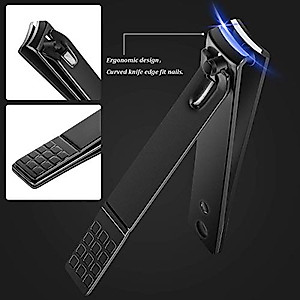 Manicure Kit 10 in 1, Nail Clipper Set Stainless Steel Grooming Tools Fashionable Case, Manicure Set Professional for Gifting, Traveling and Home Grooming Women Men Birthday Christmas
