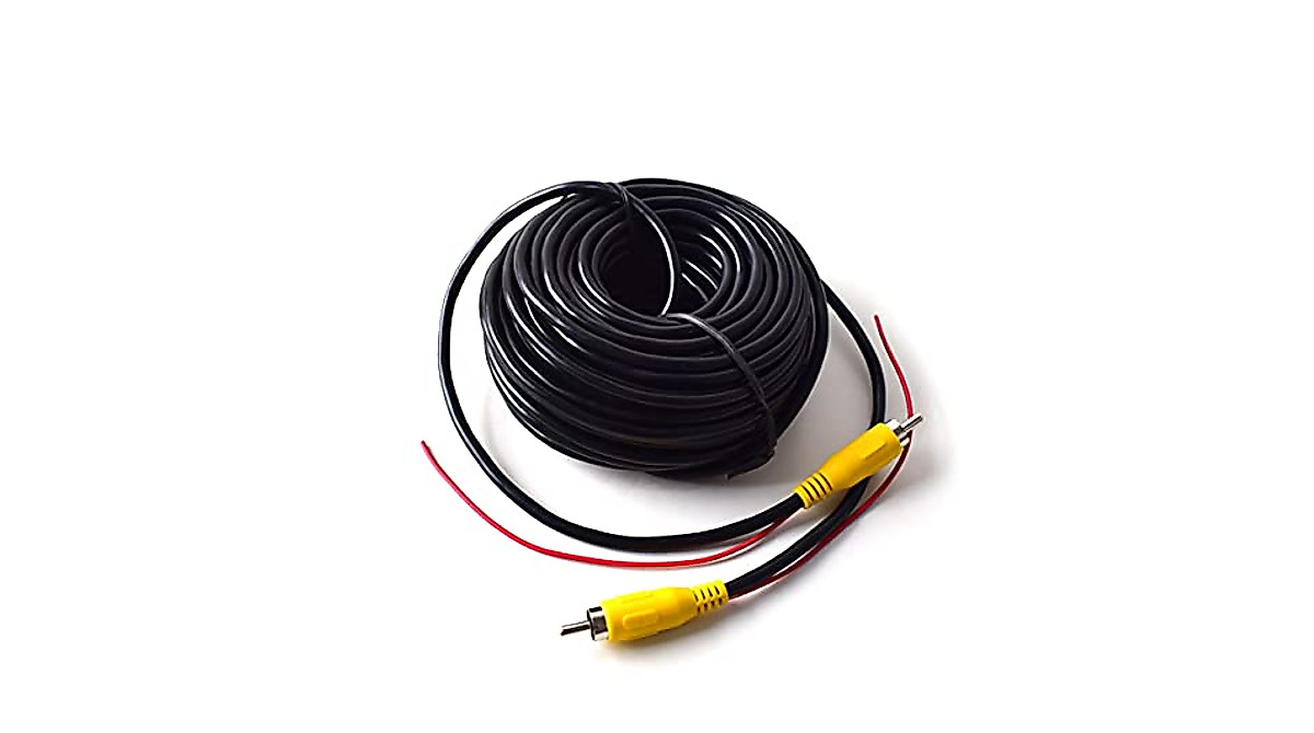 15M 50FT RCA Backup Camera Extension Cable for Trucks RVs & More