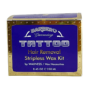 Waxness Premium Gold Microwavable Hair Removal Stripless Wax Kit 8.45 Ounces