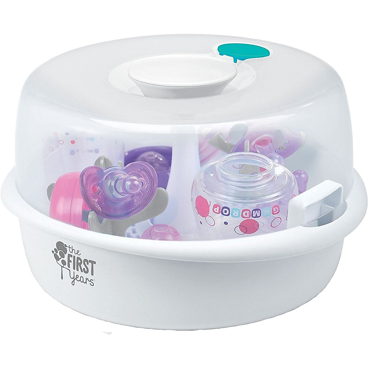 The First Years Simple Steam Microwave Sterilizer, Blue/White