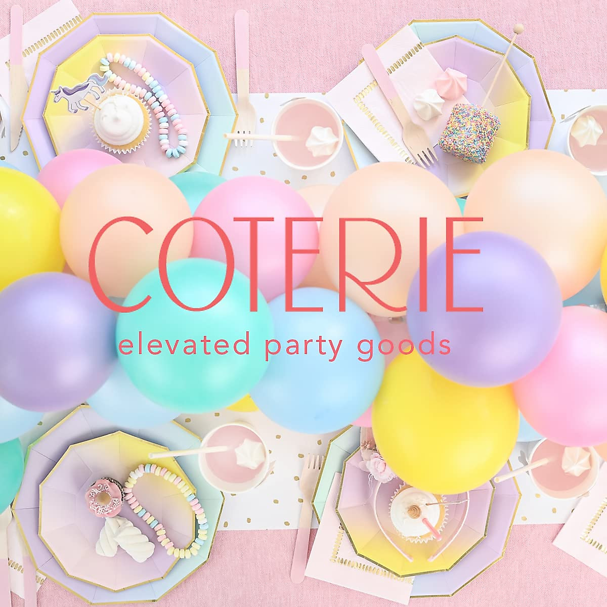 Coterie - Wildflower Decorative Large Paper Plates with Floral Design for Bridal Party, Birthday Party, Baby Shower, Tea Party, Set of 10 | 9.25" Dinner Paper Plates