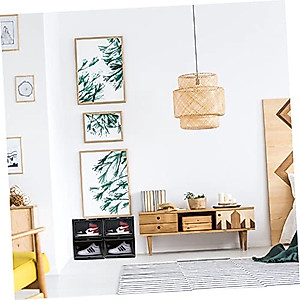 Alipis Box basketball shoe cabinet shoe storage containers Shoes Storage container shoe storage bins Shoe drawer clear shoe organizer shoe display case sneaker cases sneakers pp bracket