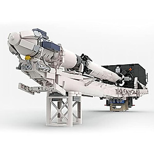 1:110 Scale Falcon 9 Rocket Building Block Toy, Collection, Decoration, Educational Toy, The Best Gift for Aviation Fans (1298 Pieces)