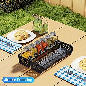 Simple Trending Silverware Drawer Organizer, Silverware Organizer for Drawer, 8 Pack Utensil Organizer for Kitchen Drawers, Kitchen Drawer Organizer for Large Utensils(12.2 * 3.2 * 2.1 inch)