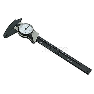 Kocome 150mm 6inch Dial Caliper Plastic Vernier Caliper 4 Way Gauge Micrometer