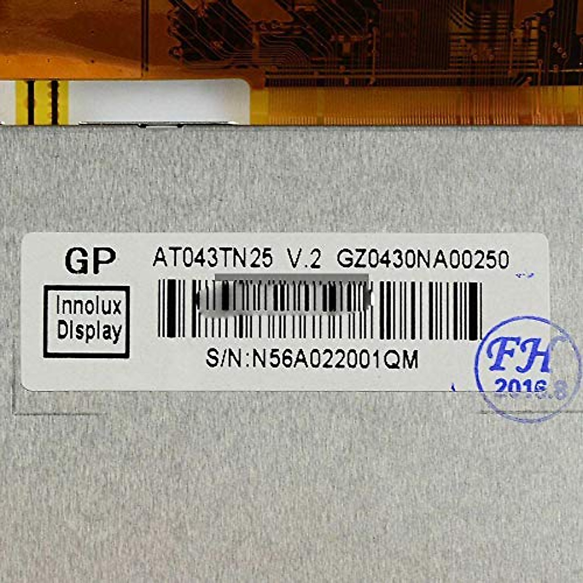 HTYTECH 4.3 inch 40 PIN LCD Screen with Touch Screen AT043TN25 V.2 AT043TN25 V2 480x272