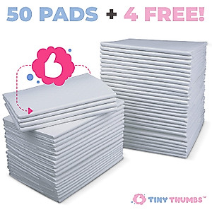 Disposable Changing Pads for Baby (54 Pack) - Super Soft, Ultra Absorbent & Waterproof Large Diaper Changing Pad Liners - Baby Changing Pad Cover & Bed Pads