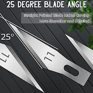 Jetmore 60 Pack Exacto Knife Blades 11, Craft Knife Blades Replacement, Exacto Blades 11, Hobby Knife Blades Refills for Art, Craft, Scrapbooking, Cutting, Carving