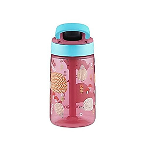 Contigo Kids Water Bottle with Redesigned AUTOSPOUT Straw, 14 oz., pink hedge hog