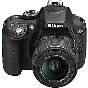 Nikon D5300 Digital SLR with 18-55mm VR II Compact Lens Kit - Black (24.2 MP) 3.2 inch LCD