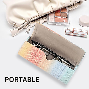 iGeyzoe Glasses Case 4 Pack, Eyeglasses Case Hard Shell For Woman Man, Eyeglasses Sunglasses Case Portable (Multicolor)