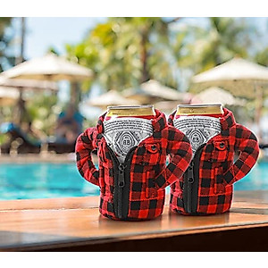 Beverage Jacket Can Cover Drink Insulated Coolers For 12oz Fun Gifts for Family and Fiends