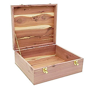 Cedar Essence Sweater/Storage Box with Lid & Dual Clasps UNFINISHED