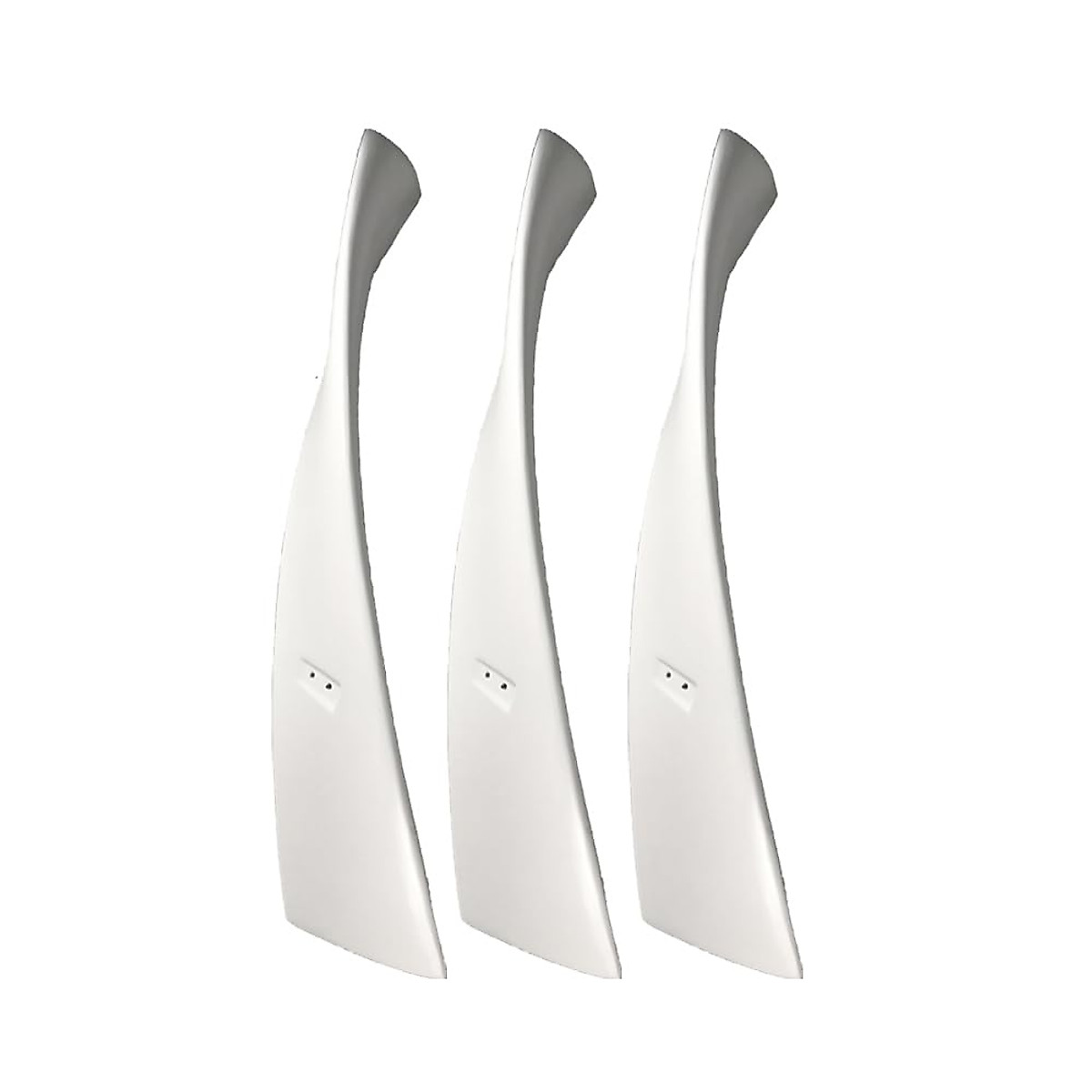 QINGDONGDZA Fiberglass Windmill Blade Vertical Axis Wind Turbine Generator Blades for DIY Wind Power Projects White/Red/Green,White,3 Pieces