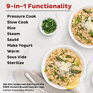 Instant Pot Duo Plus 9-in-1 Electric Pressure Cooker, Slow Cooker, Rice Cooker, Steamer, Sauté, Yogurt Maker, Warmer & Sterilizer, Includes App With Over 800 Recipes, Stainless Steel, 8 Quart