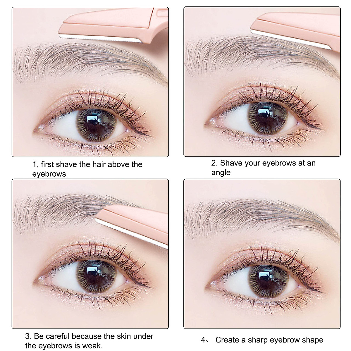 MENFENG 3 pack Eyebrow razor | cheek face hair remover peach fuzz razor | dermaplaning blades for face | dermaplaning blades | women trimmer shaving grooming set | Face Razors for Women and Men