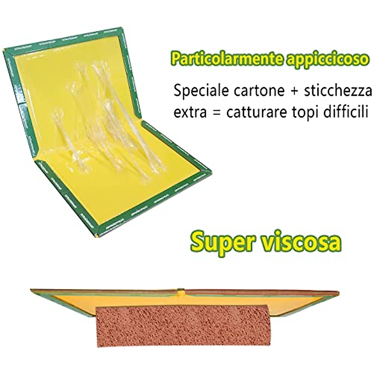 Mouse Glue Trap, Extra Large Rat Glue Traps, New Version Strongly Adhesive, Best Peanut Butter Scented Mouse Traps Glue Board for Mice & Rodent &Pests & Bug & Ant & Spider 10 Pack