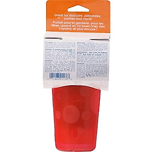 The First Years Take & Toss Spill Proof Sippy Cups - Reusable Toddler Cups - Rainbow - Kids Cups and Snap On Lids for Ages 9 Months and Up - 4 Count