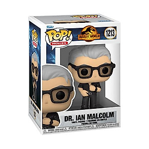 POP Jurassic World Dominion - Dr. Ian Malcolm Funko Vinyl Figure (Bundled with Compatible Box Protector Case), Multicolor, 3.75 inches