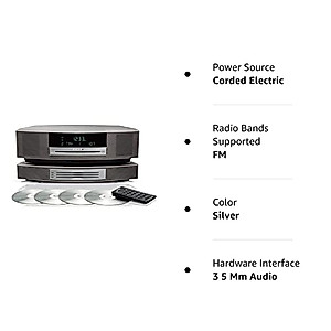 Bose® Wave® Music System with Multi-CD Changer - Titanium Silver
