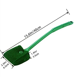 4PCS Fish Tank Aquarium Cleaning Tools Kit Aquarium Fish Nets Aquarium Fish Skimmer Net and Double-Sided Fish Tank Sponge Cleaning Brush