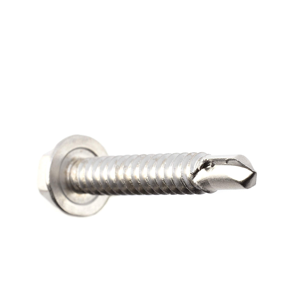 THE CIMPLE CO #14 Size, 1 1/2" Length (38mm) - Self Tapping/Drilling Screw - 410 Stainless Steel (Exceptional Wear and Very Corrosion Resistant) - Hex Washer Head - 100pcs