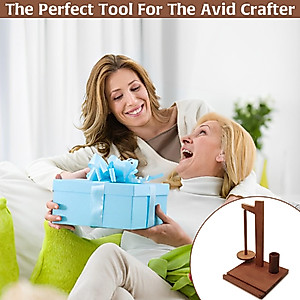 Yarn Holder for Crocheting Knitting with Phone Stand, Wooden Crochet Yarn Holder with Spindles Yarn Ball Holder Spinner Accessories, Yarn Spinner Gifts for Crocheting Knitting Lovers Beginners