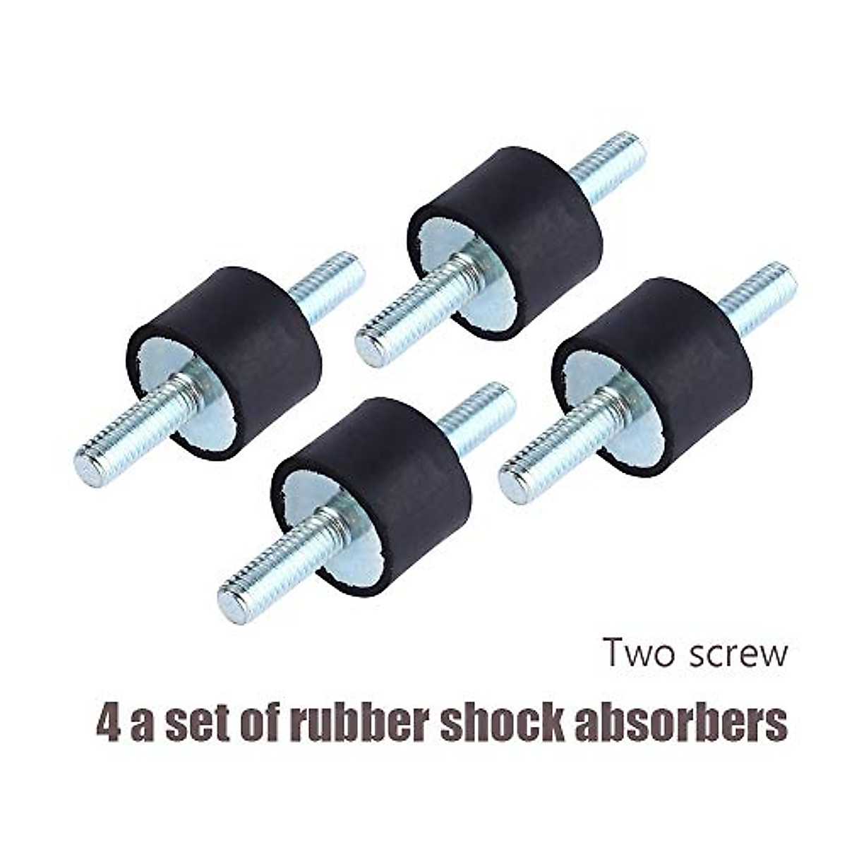 Yosoo M6 Rubber Mounts Shock Absorbers Anti Vibration Silentblock Car Boat Bobbins, Pack of 4 (M6 20x15mm)