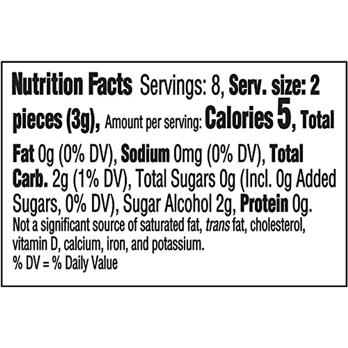 Dentyne Ice Peppermint Sugar Free Gum, 9 Packs of 16 Pieces (144 Total Pieces)