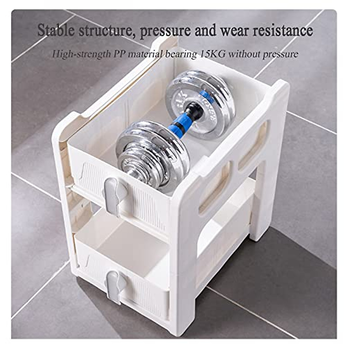 WEKIVA Under Sink Organizers,Kitchen Cabinet Organization,for Bathroom and Kitchen Under Bathroom Sink Organizers and Storage (Color : Grey, Size : 29x39x36.5cm)