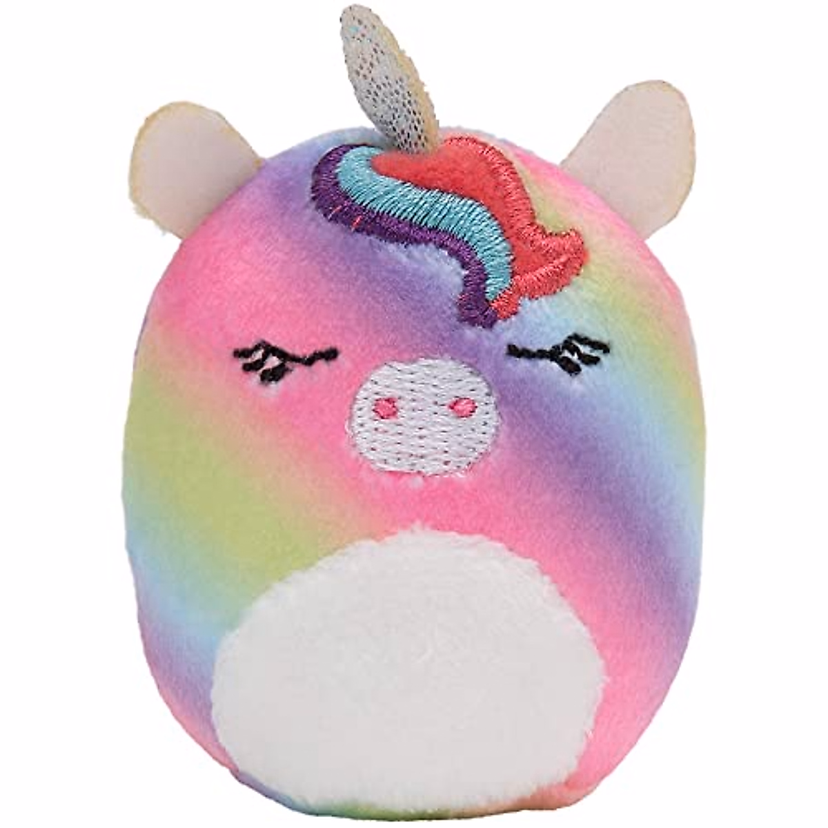 Squishville by Squishmallow Mini Plush Rainbow Dream Squad, Six 2” Rainbow Animals, Irresistibly Soft Colorful Plush, Mini Cat, Llama, and Panda Squishmallows