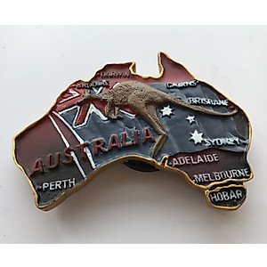 Australia Kangaroo 3D Refrigerator Magnet Travel Souvenirs Collection,Australia Fridge Magnet Home and Kitchen Decoration Magnetic Sticker