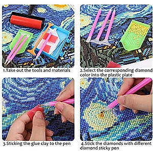 SPMLEE Diamond Painting A4 LED Light Pad Kit,DIY Dimmable Light Brightness Board,LED Artcraft Tracing Light Table,Reusable A4 Painting Pads Great for Full Drill & Partial Drill 5D Diamond Painting.