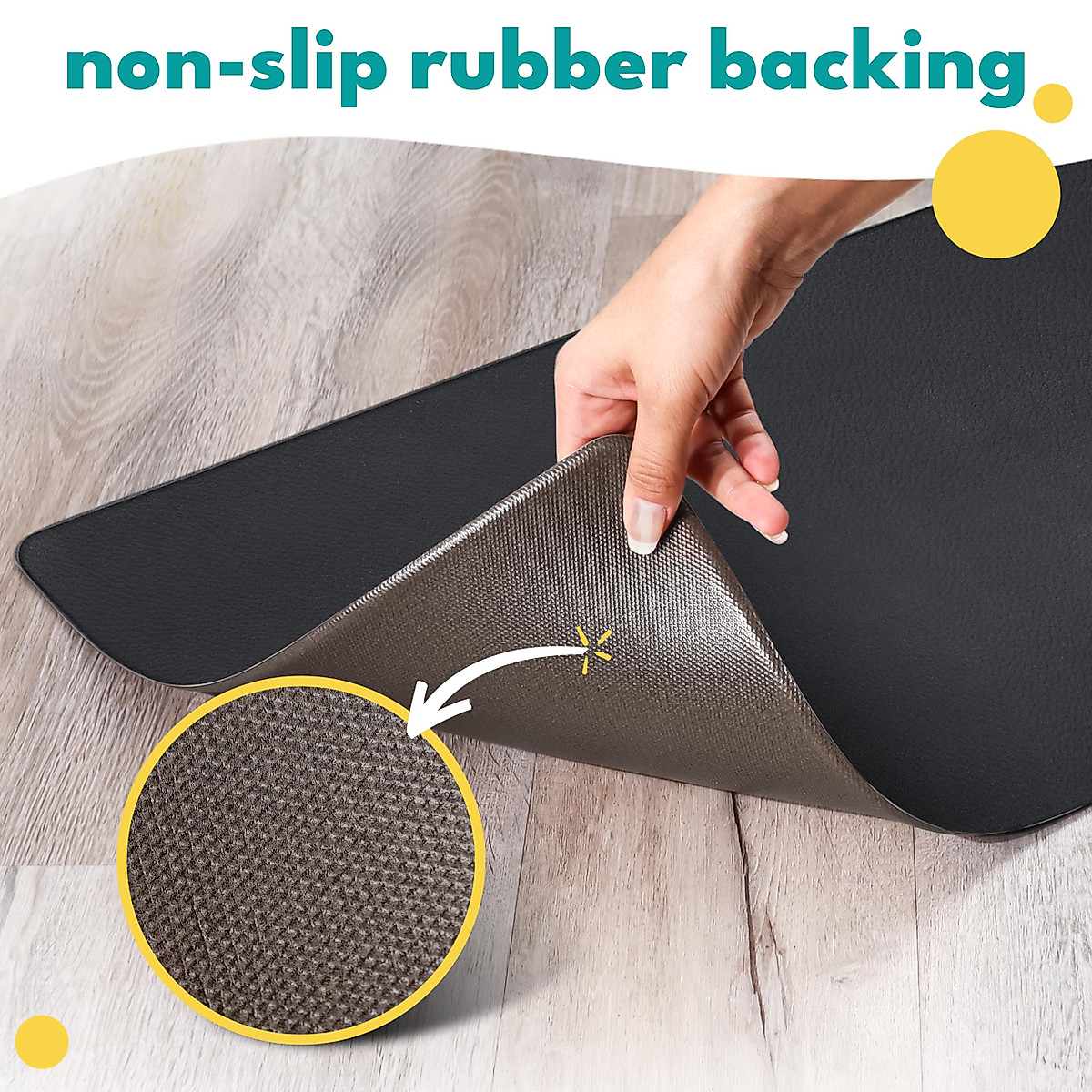 NALALAS Large Dog Mat for Food and Water, Cat Feeding Mat | Large Waterproof Dog Bowl Mat | Non-Slip Pet Food Mat for Floors | Dog Food Mats for Floors, Pet Mats for Food and Water | Easy to Clean