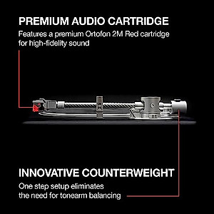 Victrola Stream Carbon Turntable - 33-1/3 & 45 RPM Vinyl Record Player, Works with Sonos Wirelessly, High Precision Cartridge, Semi-Automatic, Wi-Fi, RCA, Pre-Amp Out, Sleek & Stylish, Matte Finish