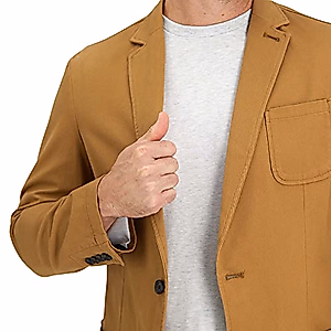 Haggar Men's Smart Wash Performance Blazer & Jackets, Toast, 48-50-R US