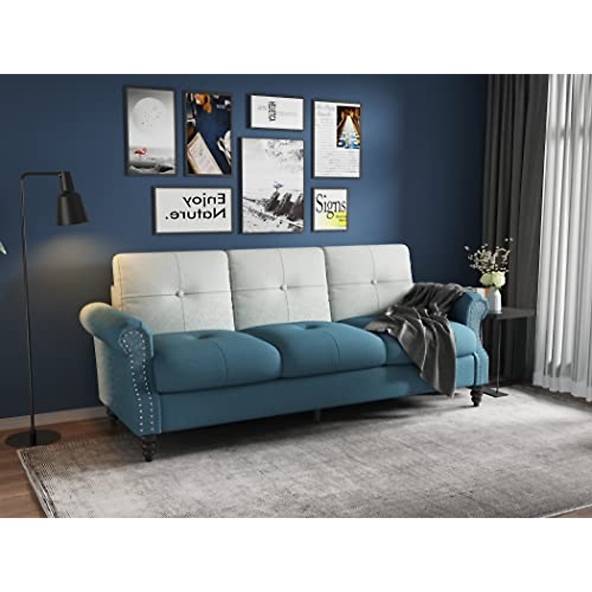 Meeyar Couches for Living Room,83'' Width Comfy Sofa 3 Seater Sofa for Living Room 3 Seater Comfy Couch Room Couch