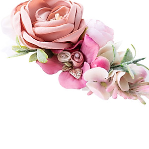 Baby Girl Floral Headbands Flower Crown Newborn Infant Toddler Headwrap Turban Hair Accessories