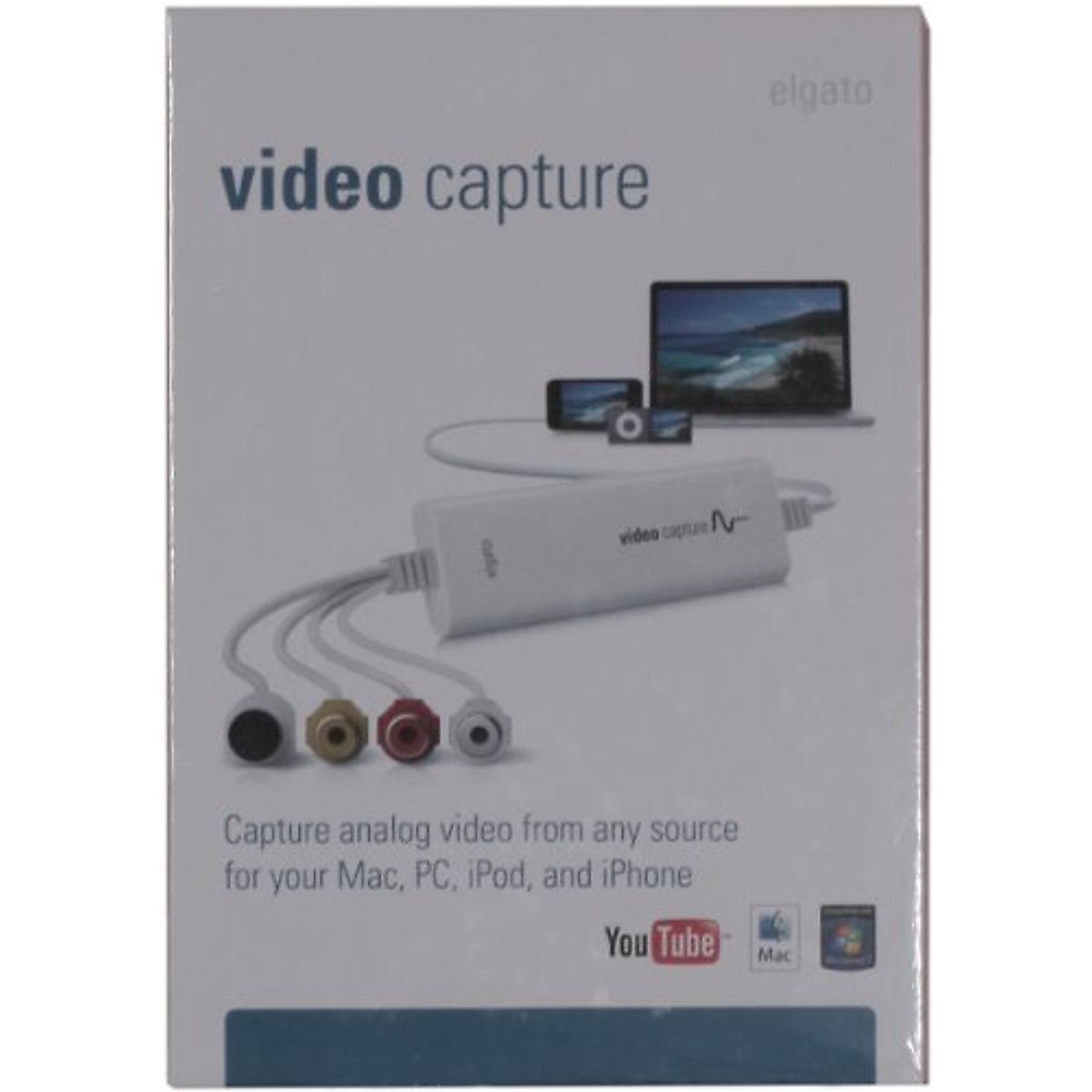 Elgato Video Capture – USB 2.0 Capture Card Device, Easy to Use, Convert Analog to Digital, with VHS VCR TV to DVD Adapter, for Mac, Windows or iPad