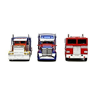Transformers Optimus Prime 1:32 3-Pack Die-Cast Cars, Toys for Kids and Adults