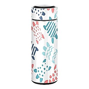 CaTaKu Small Water Bottle 12 oz, Cartoon Turtle Insulated Water Bottle for Water Coffee Tea Stainless Steel Flask Thermos Bottle Reusable Wide Mouth Vacuum Travel Mug