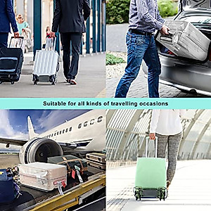 Mannikesi Luggage Cover Cloth Suitcase Cover Protector for Wheeled Suitcase (Clear PVC Cover, 20inch)