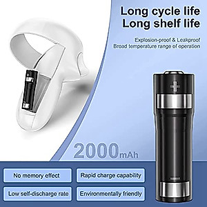 LIZZOT Magnetic Controllers Charging Cable for, Charging Dock Kit with 2 Batteries,Battery Cover,Charger Cable