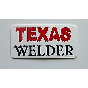 3 - Texas Welder 2 Hard Hat/Helmet Stickers 1" x 2"