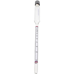 HEMOTON Hydrometer Alcohol Meter Alcohol Proof Tester Distilling Moonshine Alcohol Hydrometer for Proofing Distilled