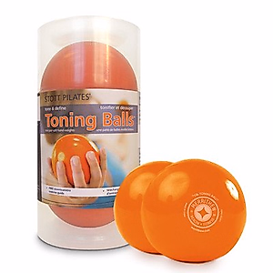 STOTT PILATES Merrithew Toning Ball – 1 lb (Two-Pack)