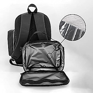 Qxohuow Anime School Backpack - Bookbag with lunch bag, Youth Shoulder Bags, Perfect for Daily Use and School Activities