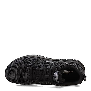 Skechers Men's Track Front Runner Lace-up Sneaker Oxford, Black/Black, 14