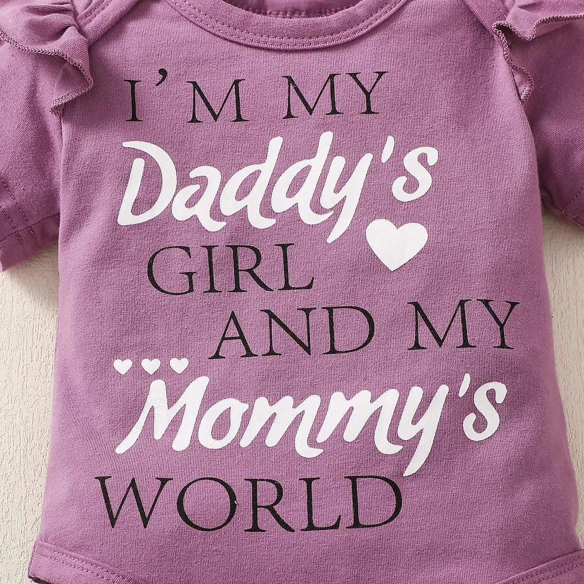 Renotemy Infant Girl Clothes Newborn Outfits Gifts Short Sleeve Romper Pants Set 0-3 Months Baby Girl Clothes Outfit Sets