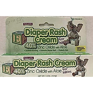 Natureplex Diaper Rash Cream with Zinc Oxide and Aloe, 3-ct